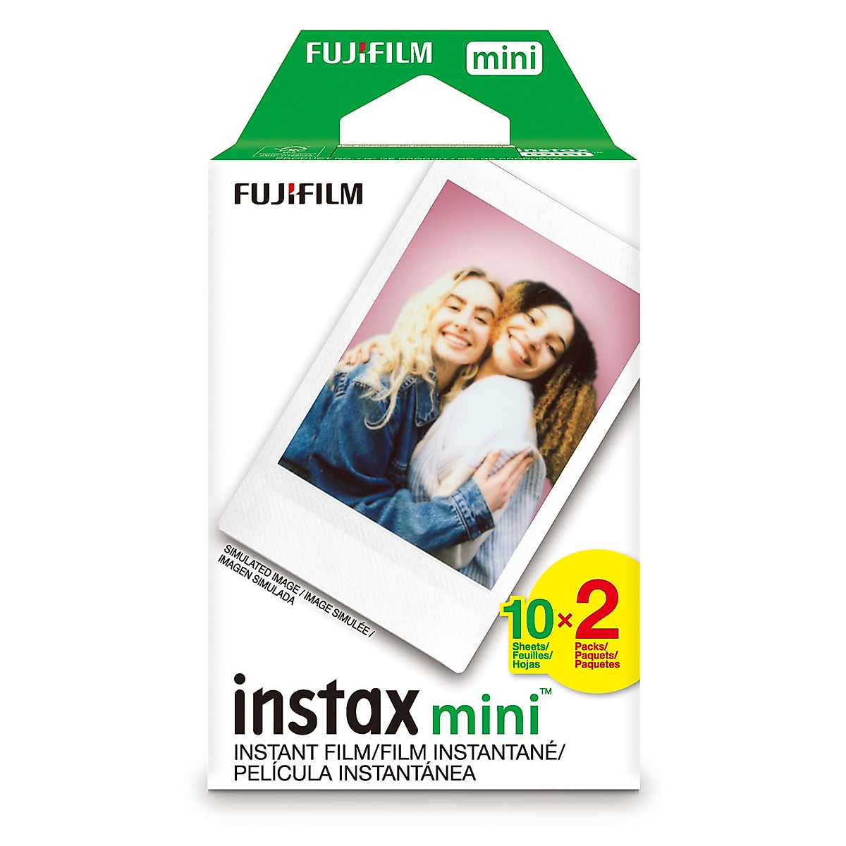 Fujifilm Instax Mini Instant Film Twin Pack (White) & Instax Mini Contact Sheet Film - 10 Exposures & Instax Mini Monochrome Film - 10 Exposures