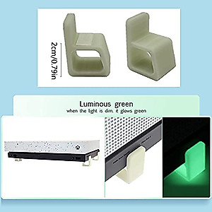 Onyehn 4pcs Horizontal Version Anti-Skid Heightening Bracket for Xbox One/One S/One X Console Horizontal Game Machine Cooling Legs Stand Holder Accessories(Luminous Green)