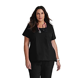BARCO One BOT142 Women's Uplift Scrub Top Black 2XL