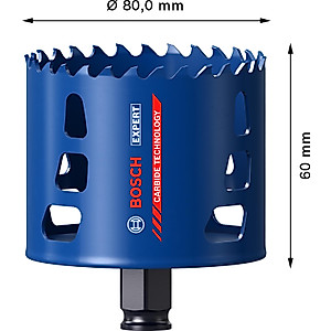 Bosch Professional 1x Expert Tough Material Hole Saw (Ø 80 mm, Accessories Rotary Impact Drill)