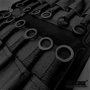 Tactical Knife Survival Knife Hunting Knife 12 PIECE Throwing Knives Set Fixed Blade Knife Razor Sharp Edge Camping Accessories Camping Gear Survival Kit Survival Gear 74625 (Black Kunai)