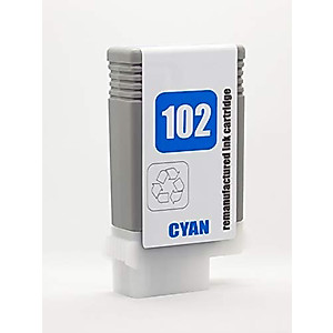 XL-Ink Compatible for Canon PFI-102 / PFI102 6-Pack (2X Matt Black, Black, Cyan, Magenta, Yellow)