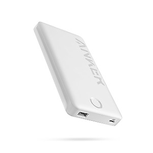Anker Power Bank, 10,000mAh Portable Charger (PowerCore PIQ), High-Capacity Battery Pack for iPhone 15/15 Plus/15 Pro/15 Pro Max/14/14 Pro/Samsung/Pixel/LG (Cable and Charger Not Included)(White)