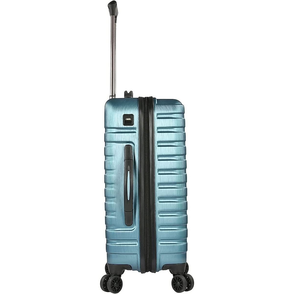 MACNAS Boren Polycarbonate Hardside Rugged Travel Suitcase Luggage with 8 Spinner Wheels, Aluminum Handle, Teal, Carry-on 22-Inch, USB Port