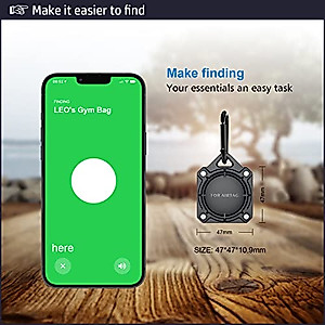 HBT Waterproof Airtag Holder/AirTag Keychain Case, Fully Enclosed, Durable, Secure Protector for AirTag with Key Ring (4pack)