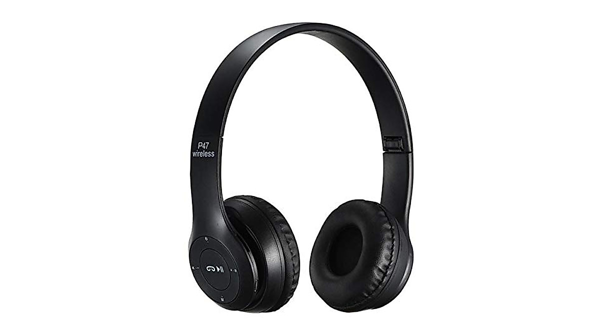 NCR P47 Wireless Bluetooth Headphones - Deep Bass, Foldable