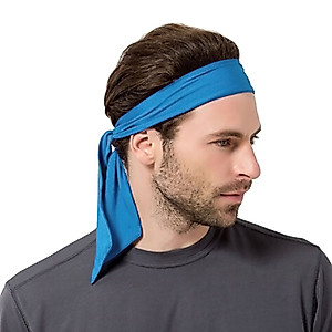 Quickly Dry Sports Headband for Women Men,Moisture Wicking Sweat Hair Band Stretch Sweatband Head Tie Scarf Wrap Bandana for Tennis Running Workout Yoga Gym Cycling Fitness Under Helmet Liner Headwear