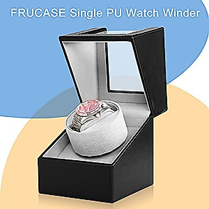 FRUCASE Watch Winder for Automatic Watches Watch Box Automatic Winder Japanese Motor with Battery Option