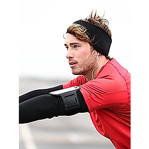 BBTO 3 Pcs Ear Warmer Fleece Headbands Ear Muffs Winter Running Gear for Women Men Adult Kids(Black, Gray, Navy)