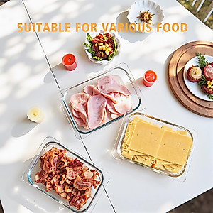 mcwdoit Bacon Keeper for Fridge, Transparent Deli Meat container for fridge, Stackable Cheese Ham Container, Food Storage Boxes with Lid for Cold Cuts, Lunch Meat, Salami, Meal Prep Containers,3 Pack