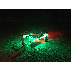 10 Pack Waterproof Marine Boat LED Lights, LED Underwater Lighting, Utility Led Interior Lights Navigation Lights Deck Courtesy Lights 12V for Yacht Boat Fishing Pontoon Sailboat Kayak (Green)