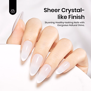 Beetles Neutral Gel Nail Polish 15ml Milky White Jelly Gel Polish Set Nude Color Translucent Nail Gel Soak Off UV LED Nail Lamp Jelly Sheer Gel Polish Nail Art Gel 0.5Oz