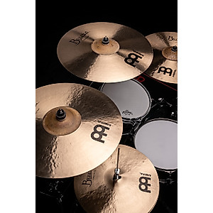 Meinl Cymbals Byzance 19" Traditional Polyphonic Crash with Raw Bell — Made in Turkey — Hand Hammered B20 Bronze, 2-Year Warranty (B19POC)