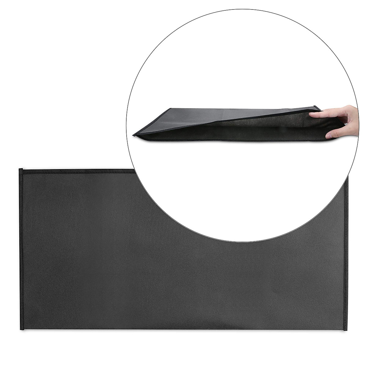 kwmobile Dust Cover Compatible with Logitech G213 Prodigy Gaming - Computer Keyboard Protector Fabric Case - Dark Grey