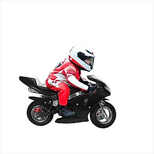 Mini Gas Motorbike-2-Stroke 49cc Gas Tank Mini MotorcycleHigh Brightness Dual Headlights Rubber Handlebar 1.25L Gas Tank Mini Motorcycle Strong Power 170 lbs Mini Bike Motorcycle (black)[Fast Arrival]