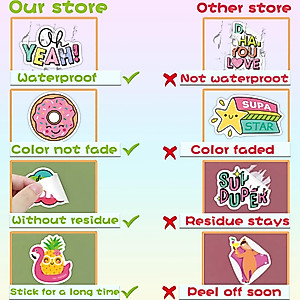 145Pcs Water Bottle Stickers for Girls Teens Kids Waterproof Inspirational VSCO Vinyl Stickers for Laptop Skateboard Aesthetic Trendy Cute Word Stickers School Reward Decals