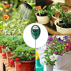 Hathdia Soil Moisture Meter, Plant Water Meter Soil Meter Moisture Sensor Hygrometer for Indoor Outdoor Plant Care,No Battery Needed(Green)