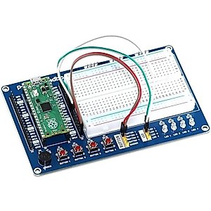sb components Raspberry Pi Pico Breadboard Kit with Raspberry Pi Pico for Multi-Purpose Microcontroller Board with Pi Pico Breadboard Kit Breakout Board for Projects