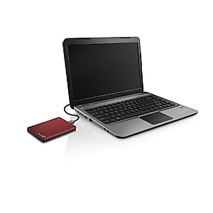 Seagate Backup Plus Slim Portable (1TB) USB 3.0 2.5" External Hard Drive - Red