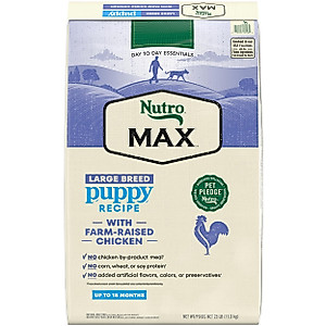 Nutro Max Large Breed Puppy Dry Dog Food with Farm-Raised Chicken, 25 lb. Bag