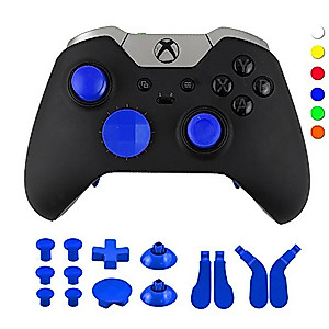 Metal Alloy paddles Thumbsticks and D-pads Button Set for XBOX One Elite Version 1 Controller with Open Tools ( T6 T8 ) -Black