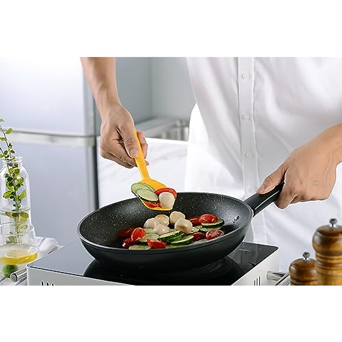 Kitchen Utensil Set 11-piece Non-stick Silicone Cookware, Suitable for Cooking, Cooking, Western Cooking