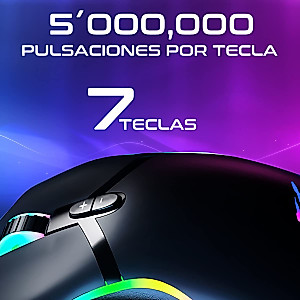 Slim Company Mouse Gamer USB Wired 7 Buttons 6400dpi Havit Ms1026 RGB