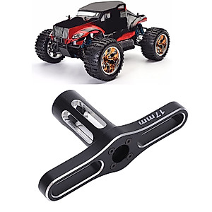 Dilwe RC Hex Nuts Sleeve Wrench, Aluminum Alloy 17mm Hex Sleeve Wrench for 1/8 1/10 RC Off Road Car Wheel RC Accessories