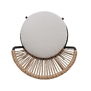 KEIKI Rattan Patio Chairs Set of 2,Outdoor Indoor Dining Armchair for Porch Backyard Garden