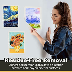 OGI Masking Tape 0.94 Inch Wide, Beige White Painters Tape Thin Masking Tape Bulk Removable General Purpose Masking Tape for Labeling Painting Drafting Art Craft, 0.94 Inch x 60 Yards, 9 Rolls