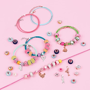 Make It Real Disney Princess 2 in 1 Deluxe Royal Jewels & Gems - Disney Princess Craft Kit with Disney Charms & Beads - Disney Princess Jewelry Making Kit for Girls 8-10-12-14