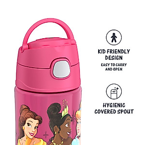 THERMOS FUNTAINER 16 Ounce Plastic Hydration Bottle with Spout, PRINCESS