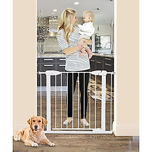 Dreambaby Boston Auto Close Gate with Ezy Check Indicator, White