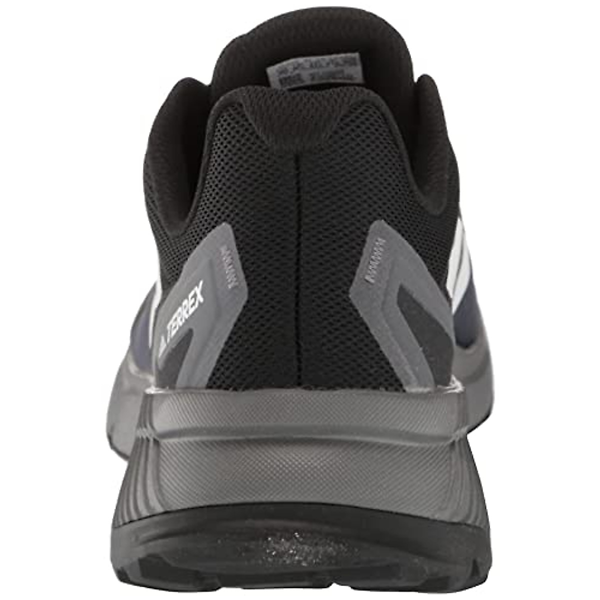 adidas Women's Terrex Soulstride Trail Running Shoes, Black/Crystal White/Mint Ton, 8