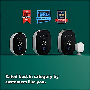 New 2022! ecobee Smart Thermostat Premium with Smart Sensor, Siri or Alexa Built in Air Quality Monitor
