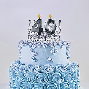 Black 11th & 1st Birthday Candles for Cakes, Number 11 Glitter Candle Cake Topper for Party Anniversary Wedding Celebration Decoration