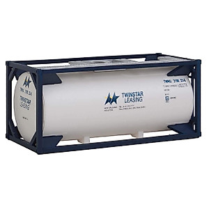 Walthers SceneMaster HO Scale Model of Twinstar Leasing 20' Tank Container