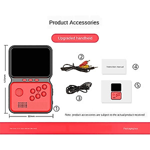 N-brand M3 Video Games Consoles Retro Classic 900 in 1 Handheld Gaming Players Console Sup Game Box Power M3 for Gameboy, Orange