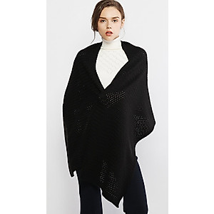 RIIQIICHY Winter Scarfs for Women Cold Weather Chunky Knit Scarf Warm Thick Black Scarf Long Large Oversized Scarves