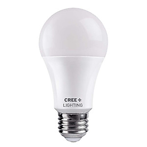 Cree Lighting A19 100W Equivalent LED Bulb, 1600 lumens, Dimmable, Daylight 5000K, 25,000 Hour Rated Life, 90+ CRI | 1-Pack, White - TA19-16050MDFH25-12DE26-1-11