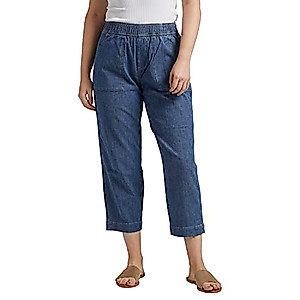 JAG Jeans Women's High Rise Tapered Pull-On Pant, Amalfi Blue, X-Small