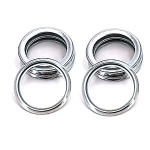 Miytsya 24 PCS OEM Steel Oil Drain Plug Crush Washer Gaskets, O.D 26mm Oil Crush Washers/Drain Plug Gaskets, Suitable for Subaru Oil Drain Screw Gasket Washers Part#11126AA000 (Silver)