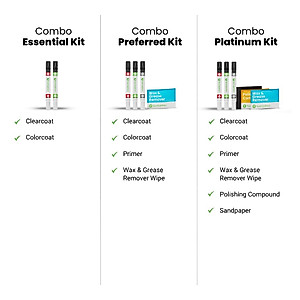 TouchUpDirect WA8555/41/GBA Black Raven Compatible With Cadillac Exact Match Touch Up Paint Combo - Essential Kit