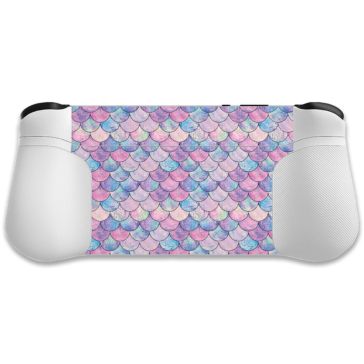 MightySkins Carbon Fiber Skin Compatible with Logitech G Cloud Gaming Handheld - Mermaid Scales | Protective, Durable Textured Carbon Fiber Finish | Easy to Apply | Made in The USA