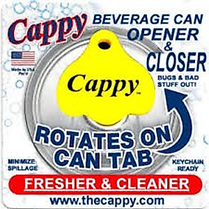 Cappy, Voted BEST Beverage Can Opener & Closer! 12-Color Pack