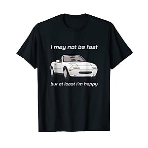 I May Not Be Fast But At Least I’m Happy Retro Costumed T-Shirt