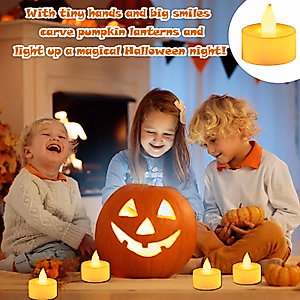 Pumpkin Carving Kit, 14 PCS Stainless Steel Pumpkin Carving Tools with Halloween Stickers and Candles, Halloween Decorations Gifts for Family DIY, Pumpkin Decorating Kit with Box for Kids and Adults