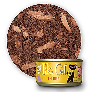 Tiki Cat Grill, Tuna & Crab Surimi, High-Protein and 100% Non-GMO Ingredients, Wet Whole Foods Cat Food for All Life Stages, 2.8 oz. Cans (Case of 12)