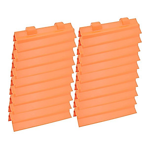 Mytee Products 20 Pack 12" Orange Plastic Flatbed Edge Protector for Cargo Loads & Straps | Plastic Corner Protector Tie Down Webbing Strap Guard for Winch, Ratchet Straps on Flatbed Trailers