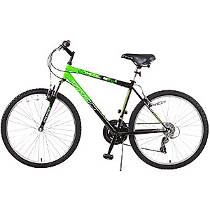 Titan Trail 21-speed Suspension Men's Mountain Bike, 18-Inch Frame, Green and Black